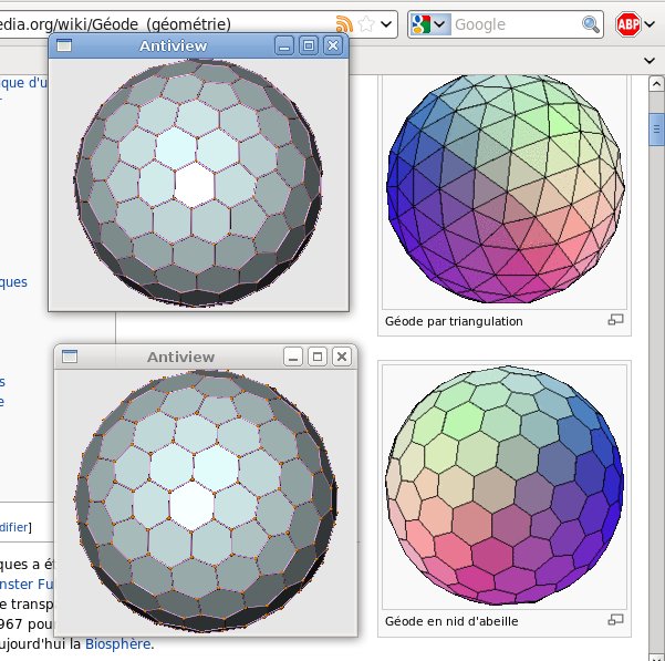 Dual of a Geodesic Sphere